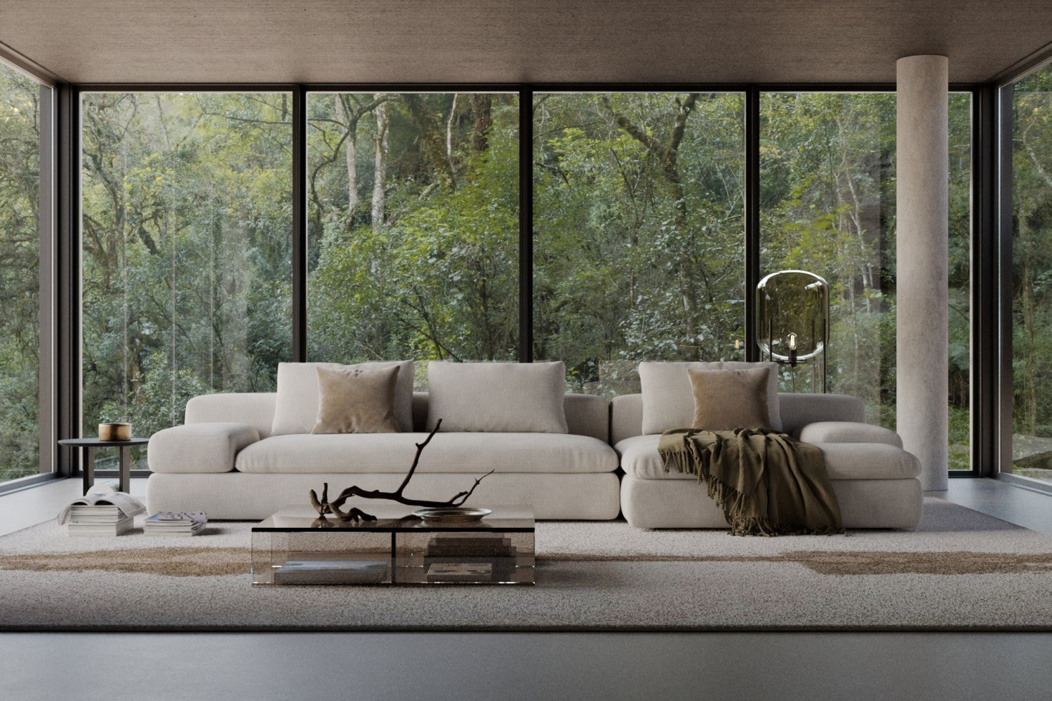 Modern sofa with bench seat Rufus | sofabeds.co.uk